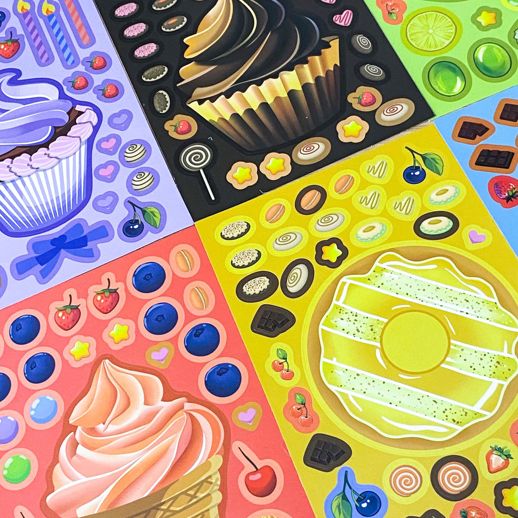 Just 50p! BUILD A CAKE! Activity Sticker Sheet – The Kawaii Squirrel