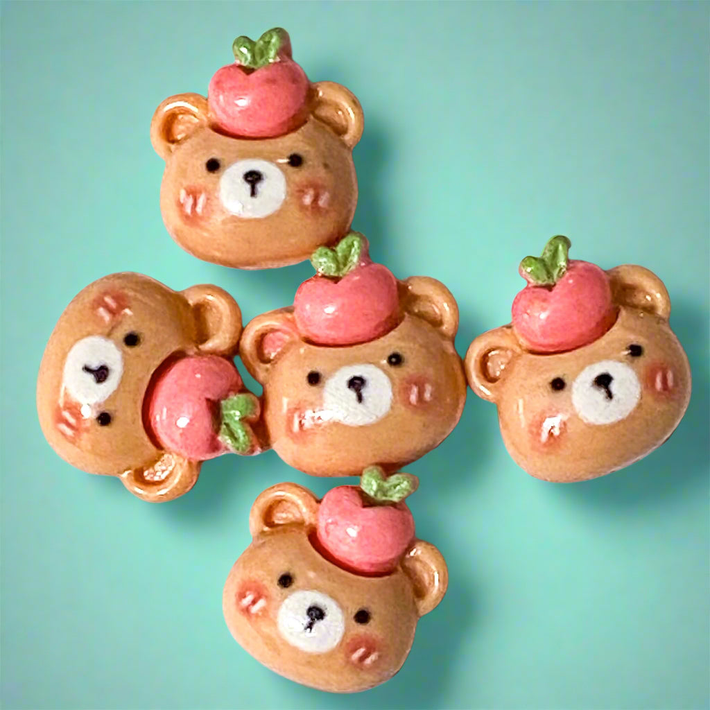 CUTESY ANIMAL Resin Flatback - Cat Bear Bunny Sheep Duck x 2 – The ...