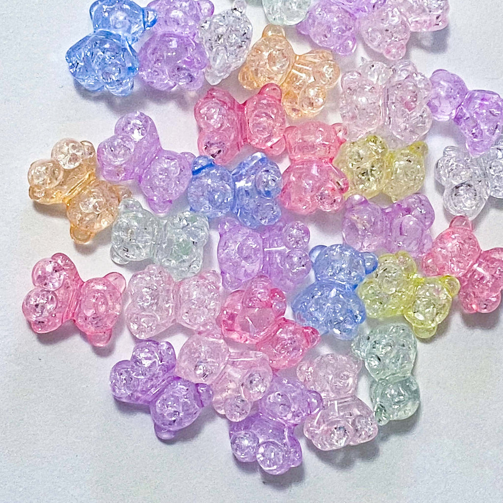 BEAR CRACKLE 3D Acrylic Flatback 18mm – The Kawaii Squirrel