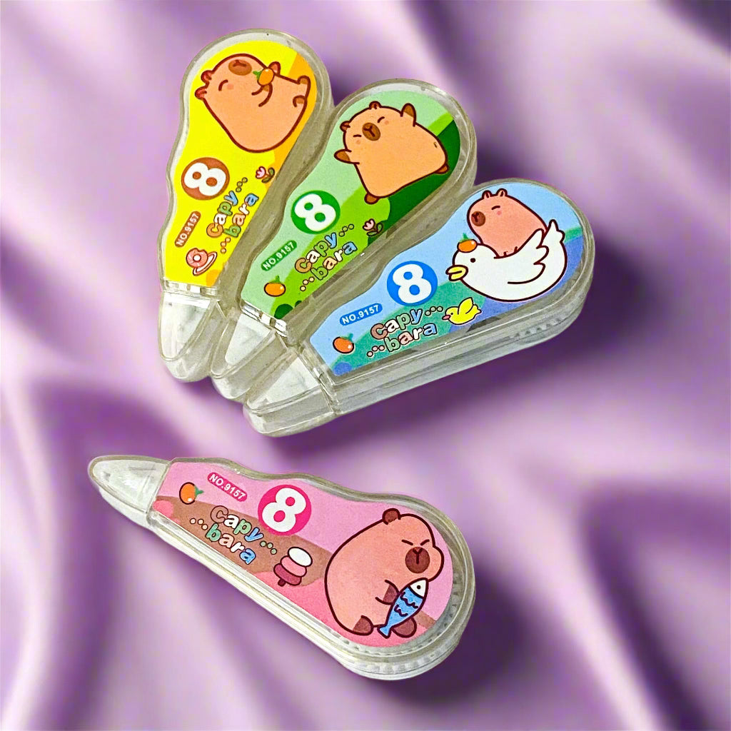 CAPYBARA CORRECTION ROLLER White Eraser Tape – The Kawaii Squirrel