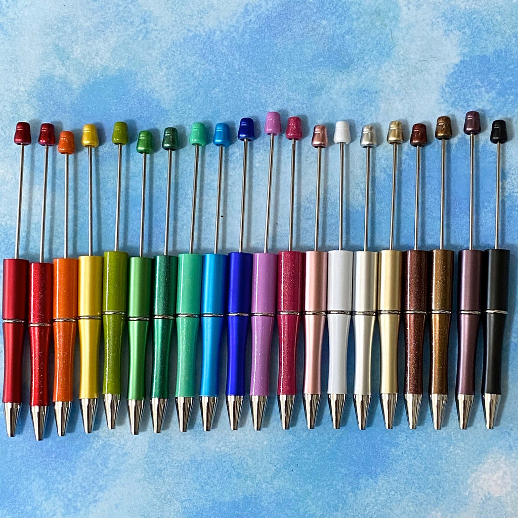 METALLIC & GLITTER PEN BLANK for Build Your Own Pens - Black Ballpoint ...