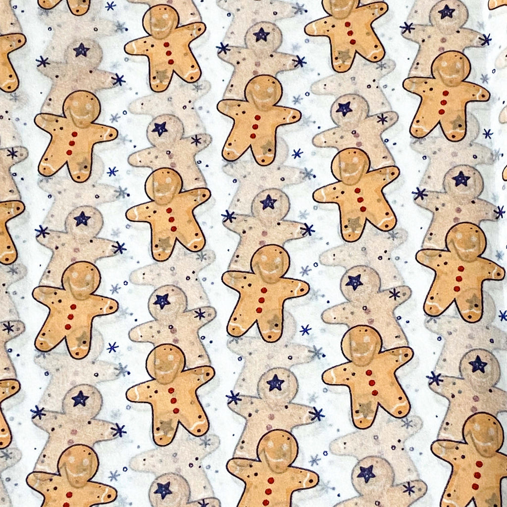 Tissue Paper 2 Sheets- GINGERBREAD MEN & STARS – The Kawaii Squirrel