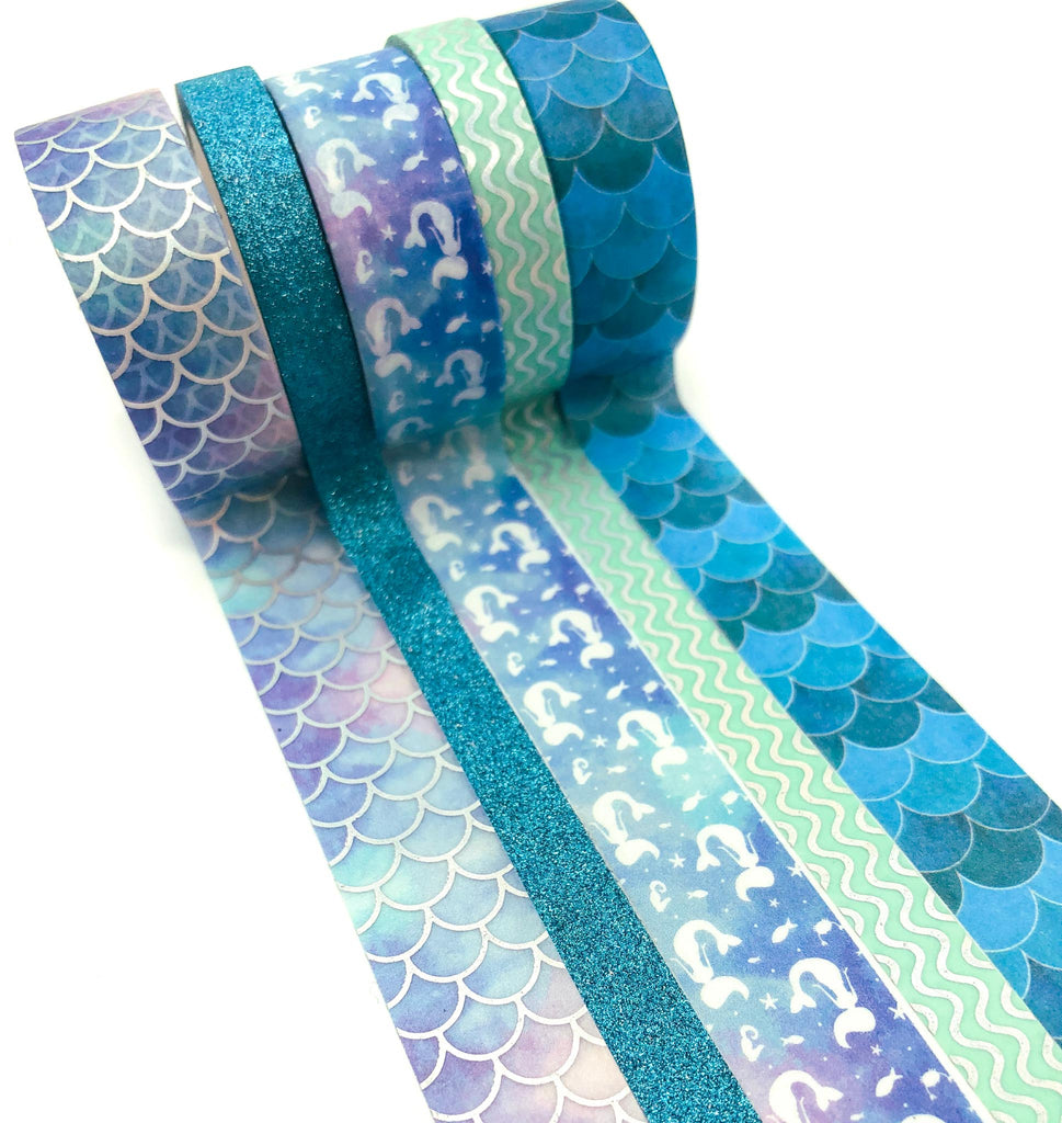 LESS THAN HALF PRICE Mermaid Themed Washi Tape Roll 5m -5 Choices – The ...