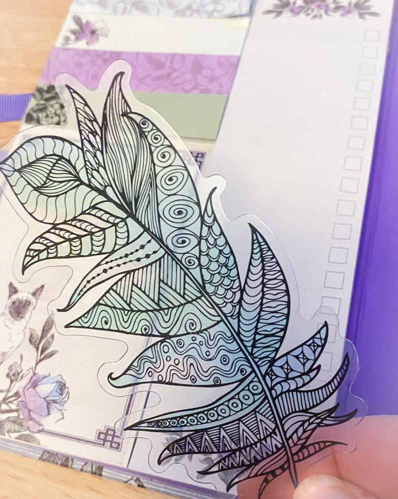 FEATHER Beautiful Plastic Transparent Bookmark - 3 Designs – The Kawaii ...