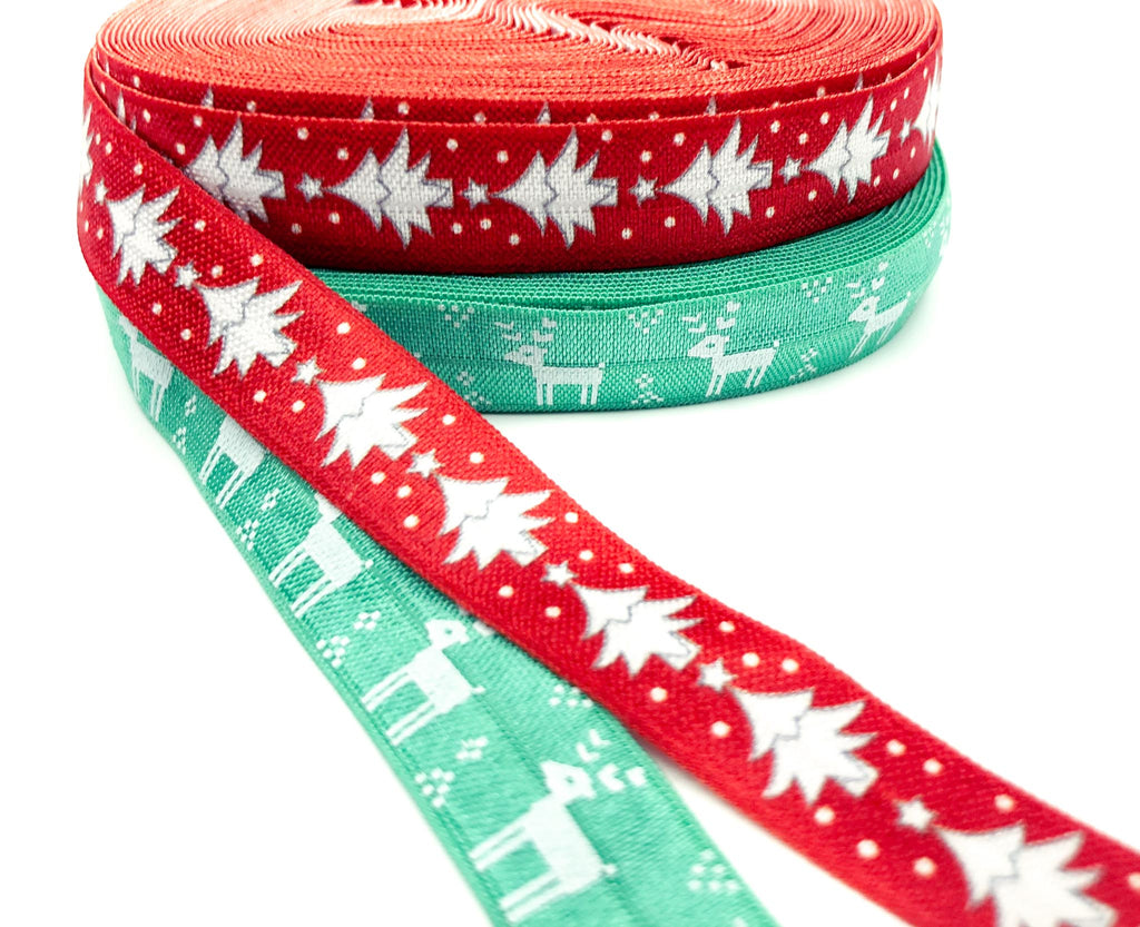 Scandi Christmas Elastic Ribbon – The Kawaii Squirrel