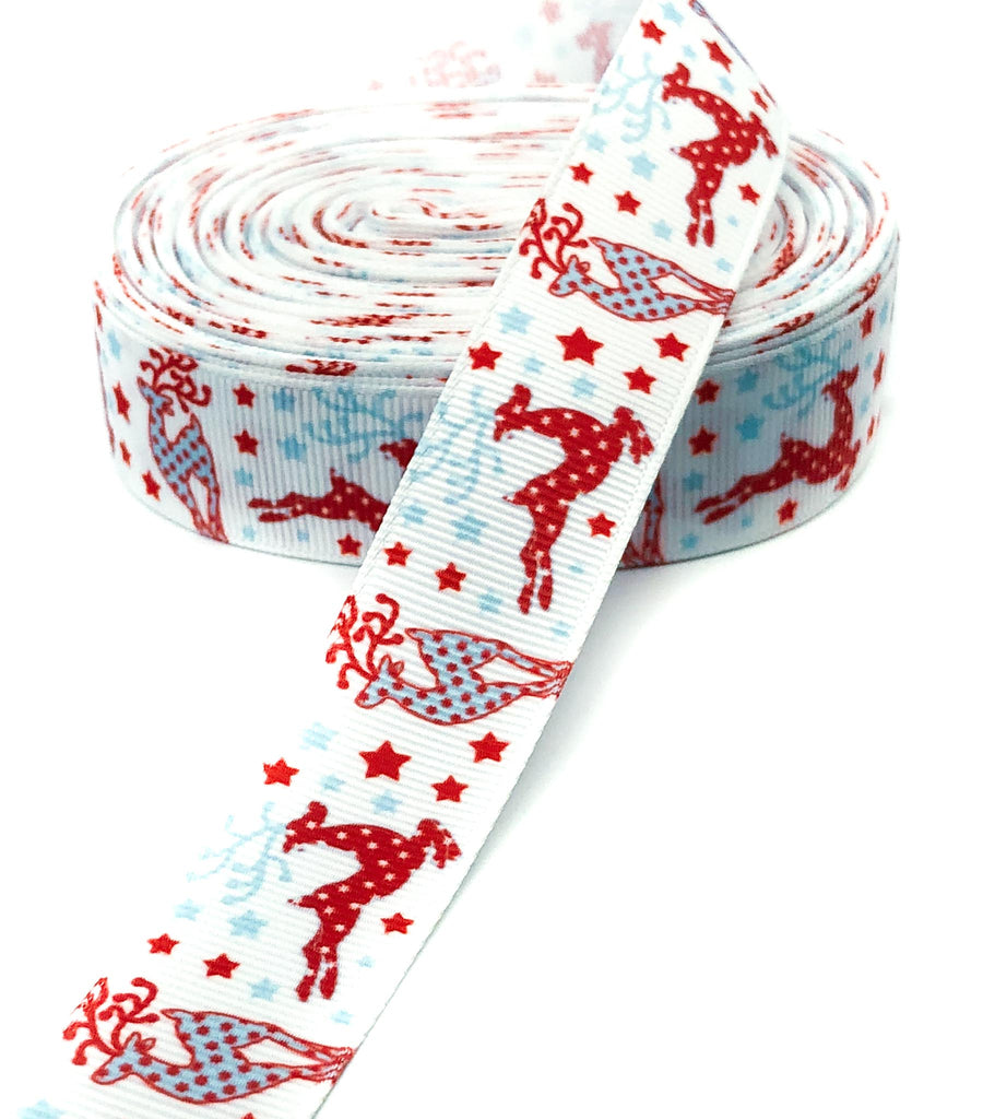Scandi Deer 22mm Grosgrain Ribbon – The Kawaii Squirrel