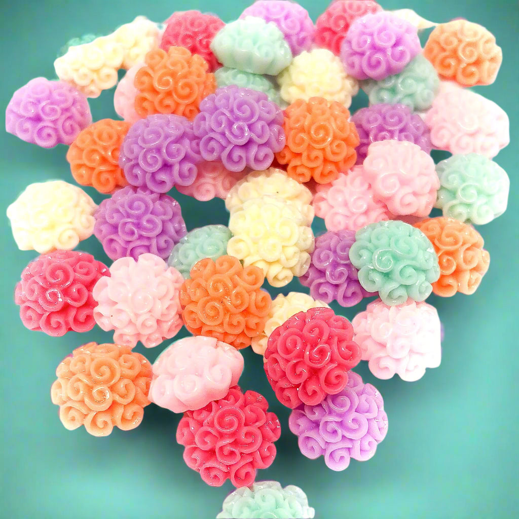 Clearance- just 40p! SWIRL CLUSTER 13mm Resin Flat Backs – The Kawaii ...
